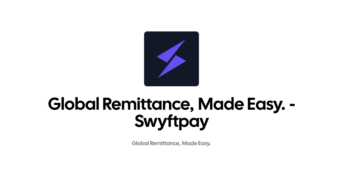 Global Remittance, Made Easy.